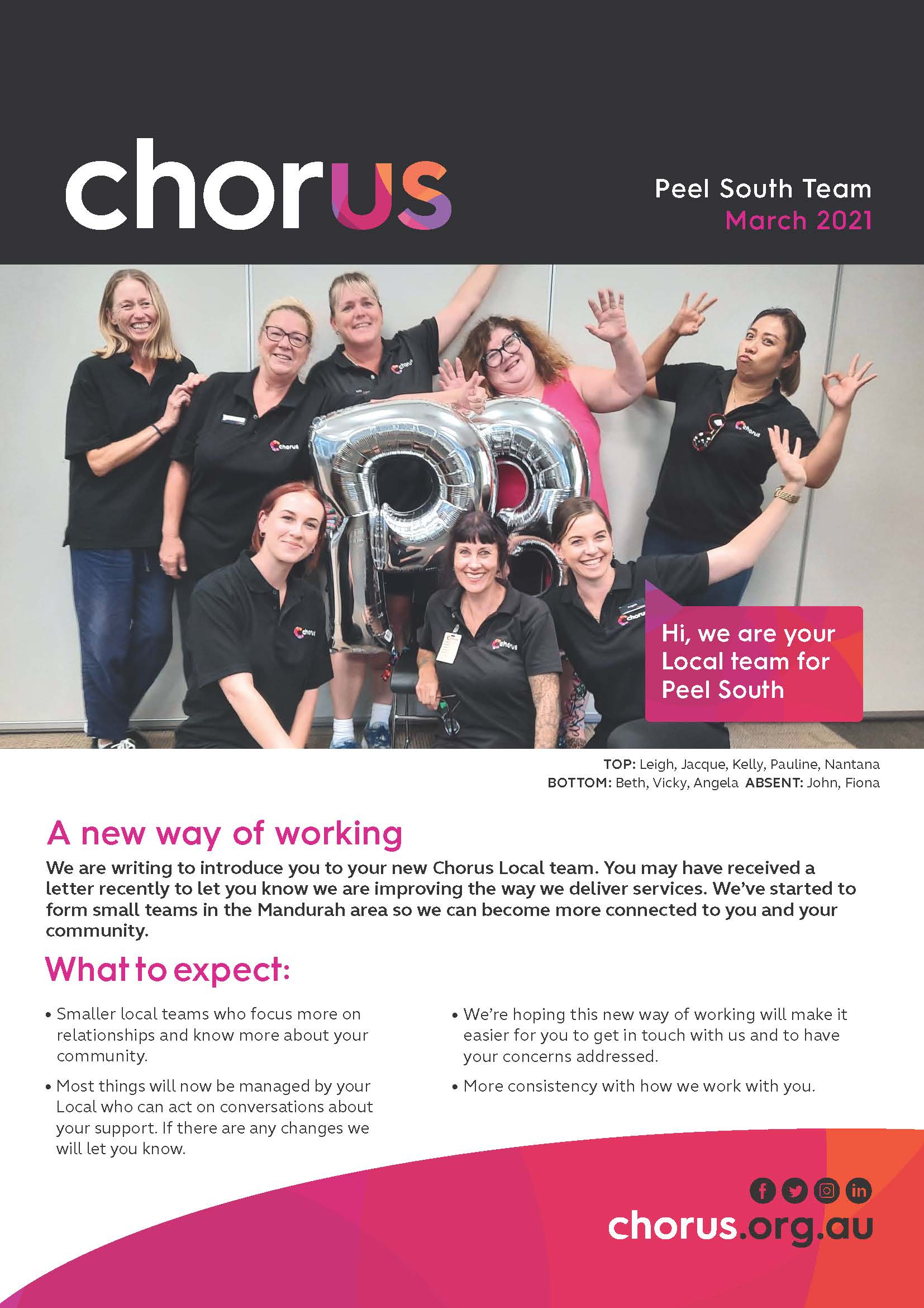 Customers will have received a letter if they live within Peel South, inclusive of the following ...